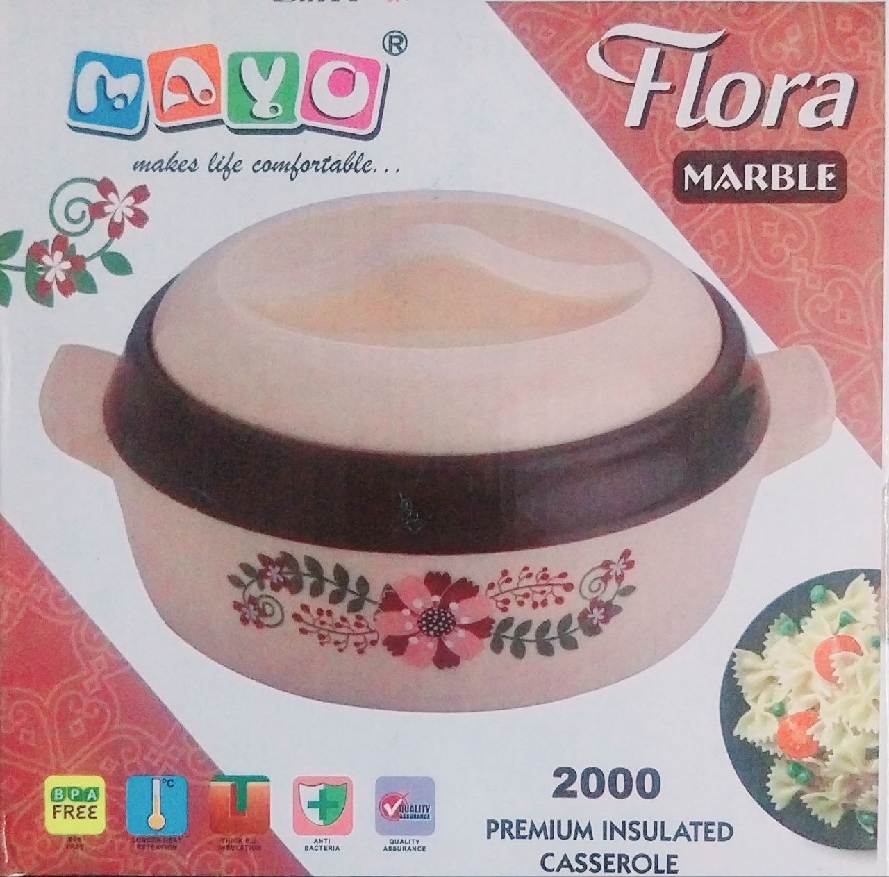Stainless Steel Insulated Casserole (2000 ml) - SL SHOPPING