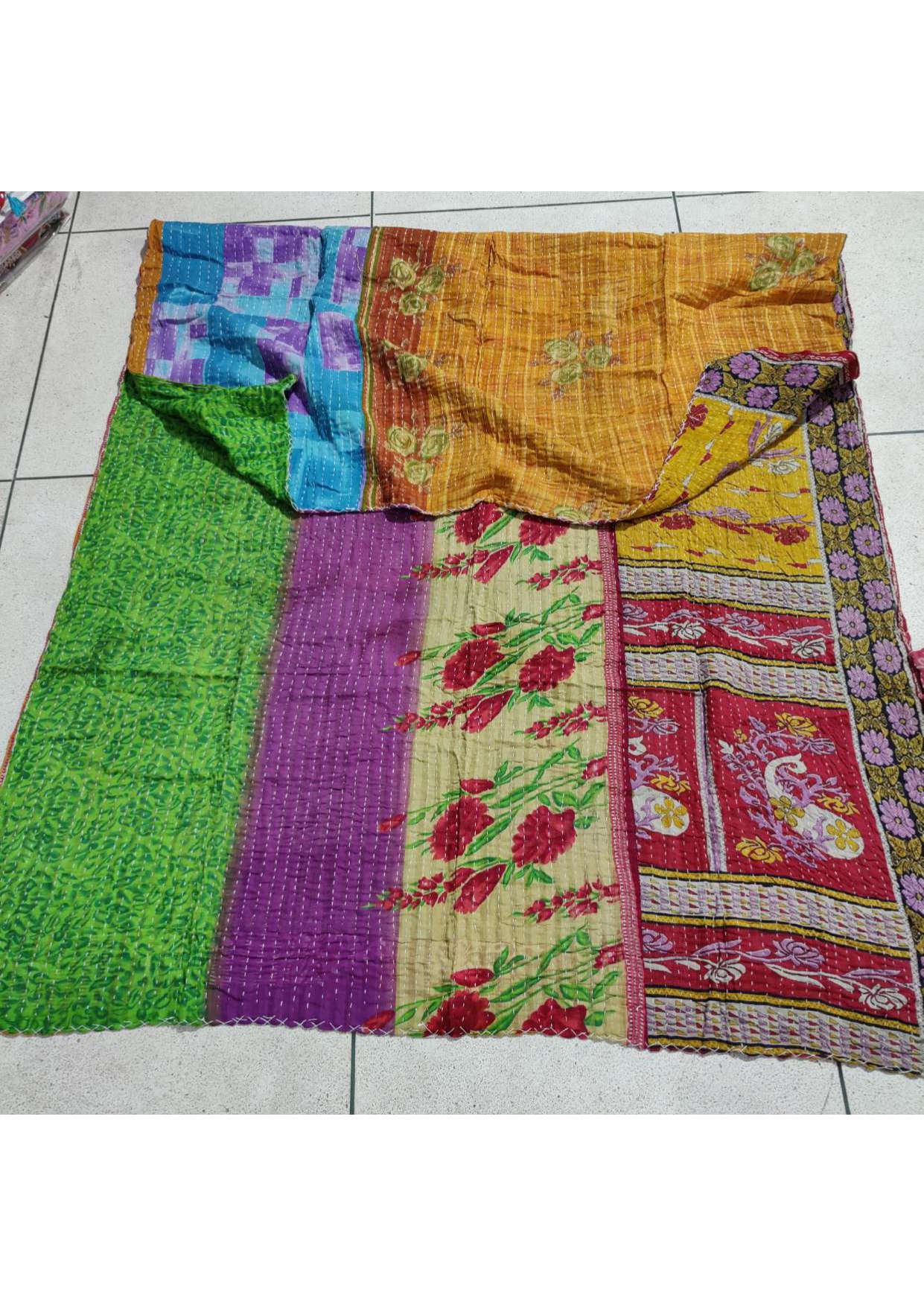 Vintage Kantha Throw - HeartFul Craft
