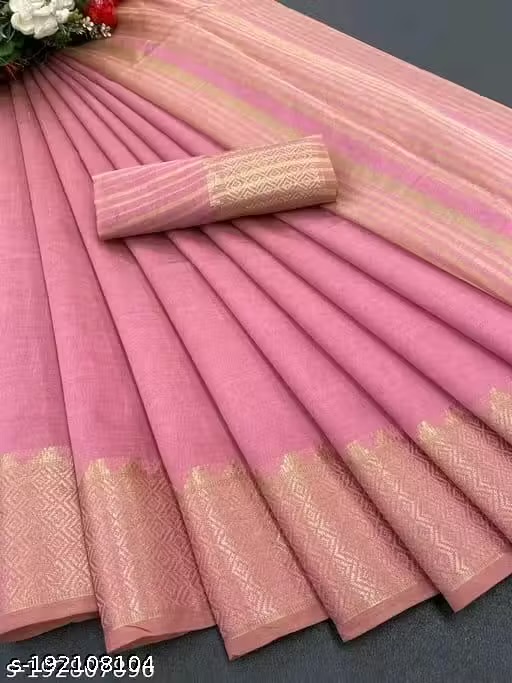 kanchipuram pure ASSAM banarasi cotton silk saree - Vistaar