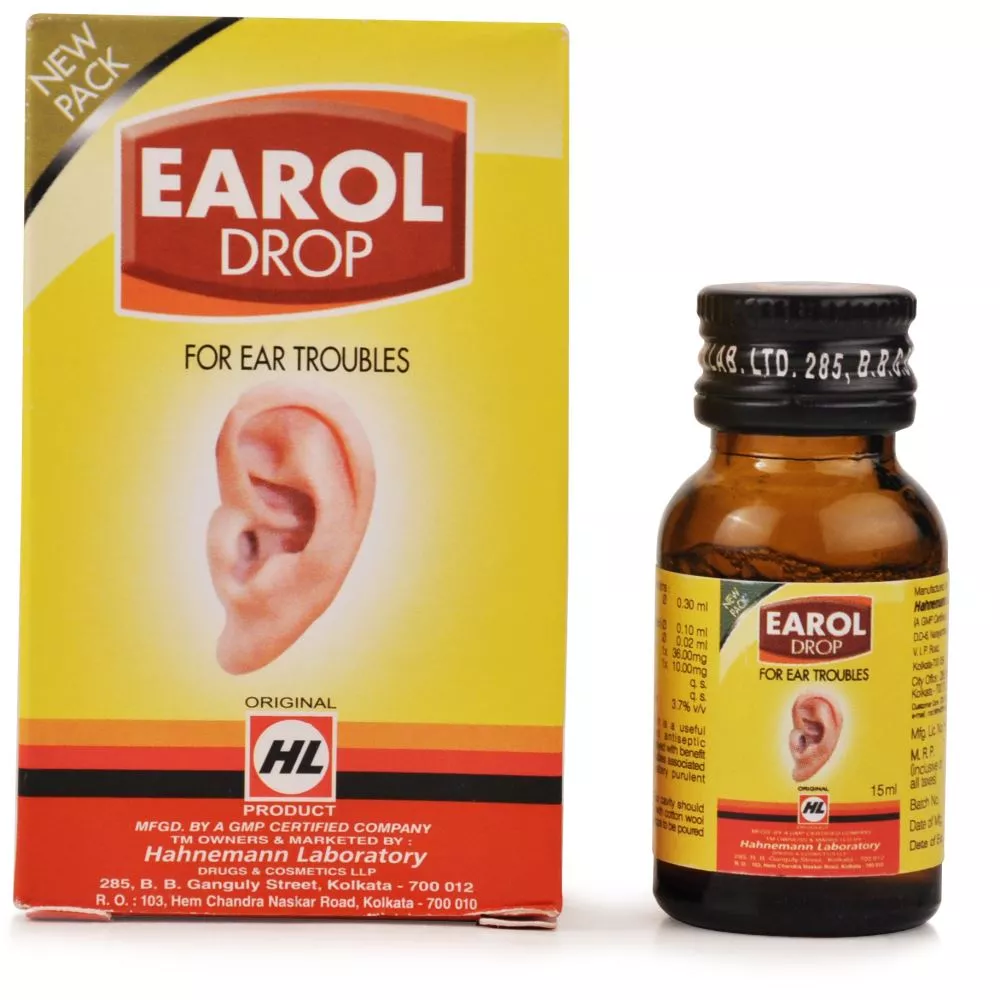 HL Earol Drops 15 ml – Homeopathic Relief for Ear Pain, Infections ...