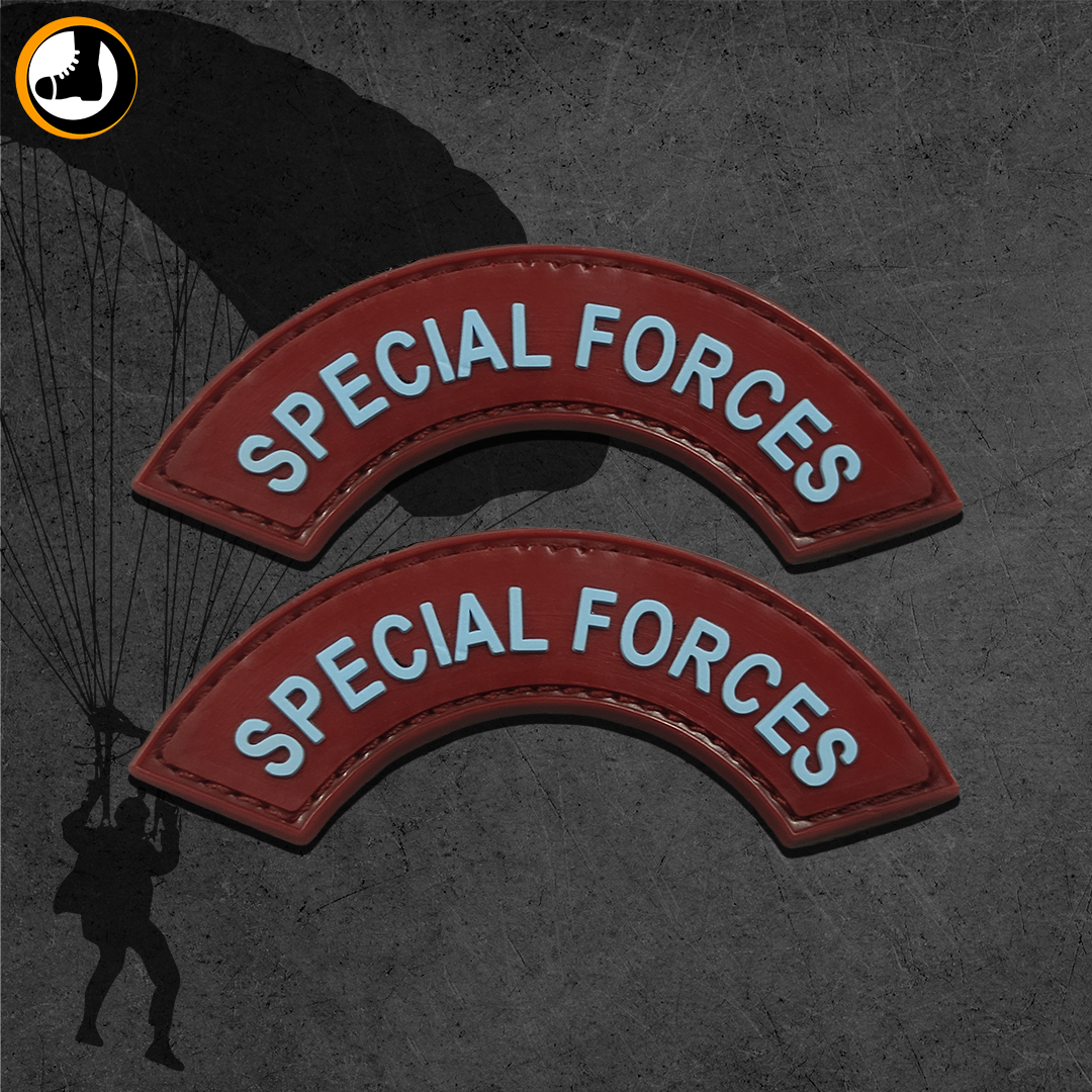 Special Forces Rubber Badge with Velcro Backside - Online Army Store