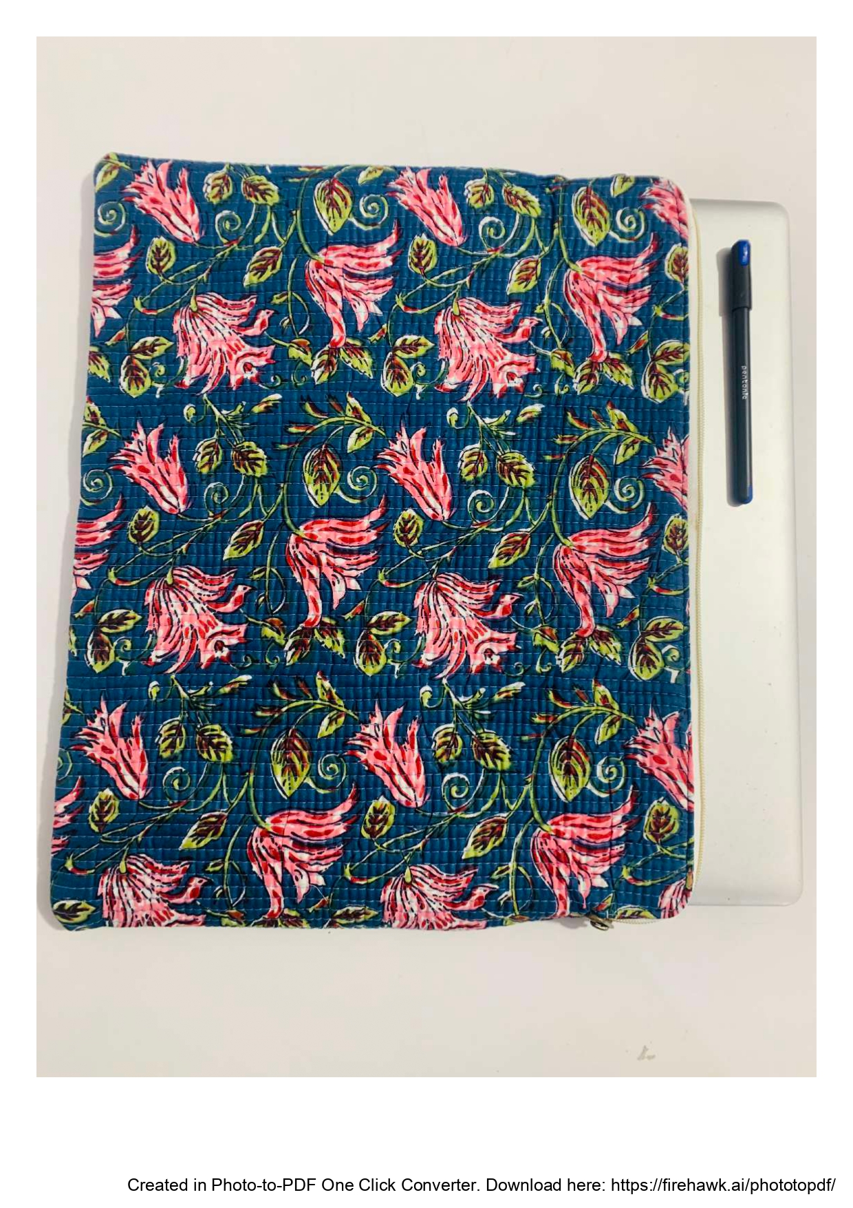 Quilted Laptop Bag 12*16 - HeartFul Craft