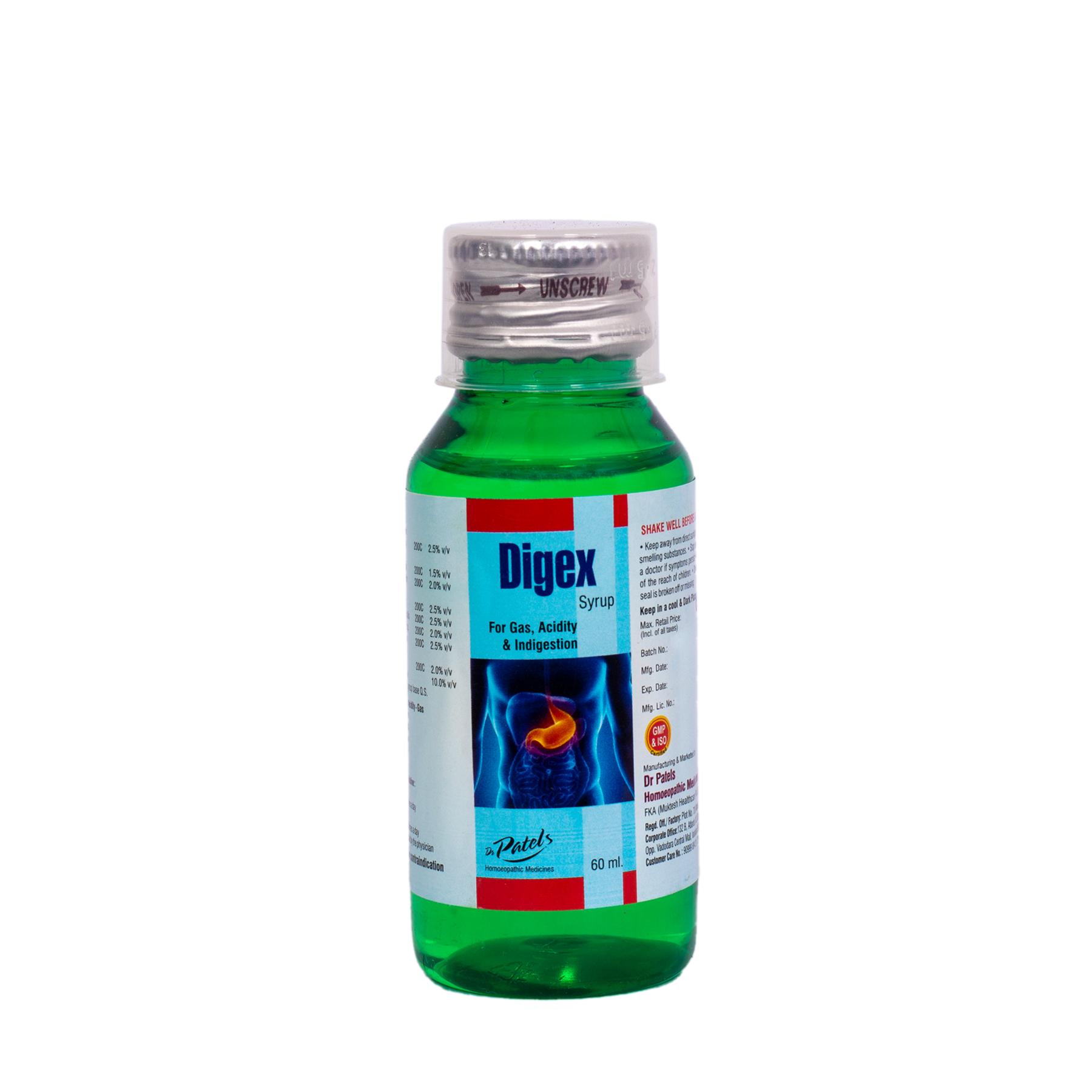 DIGEX (syrup)- For Gas, Acidity & Indigestion - Dr.Patels Homeopathic ...