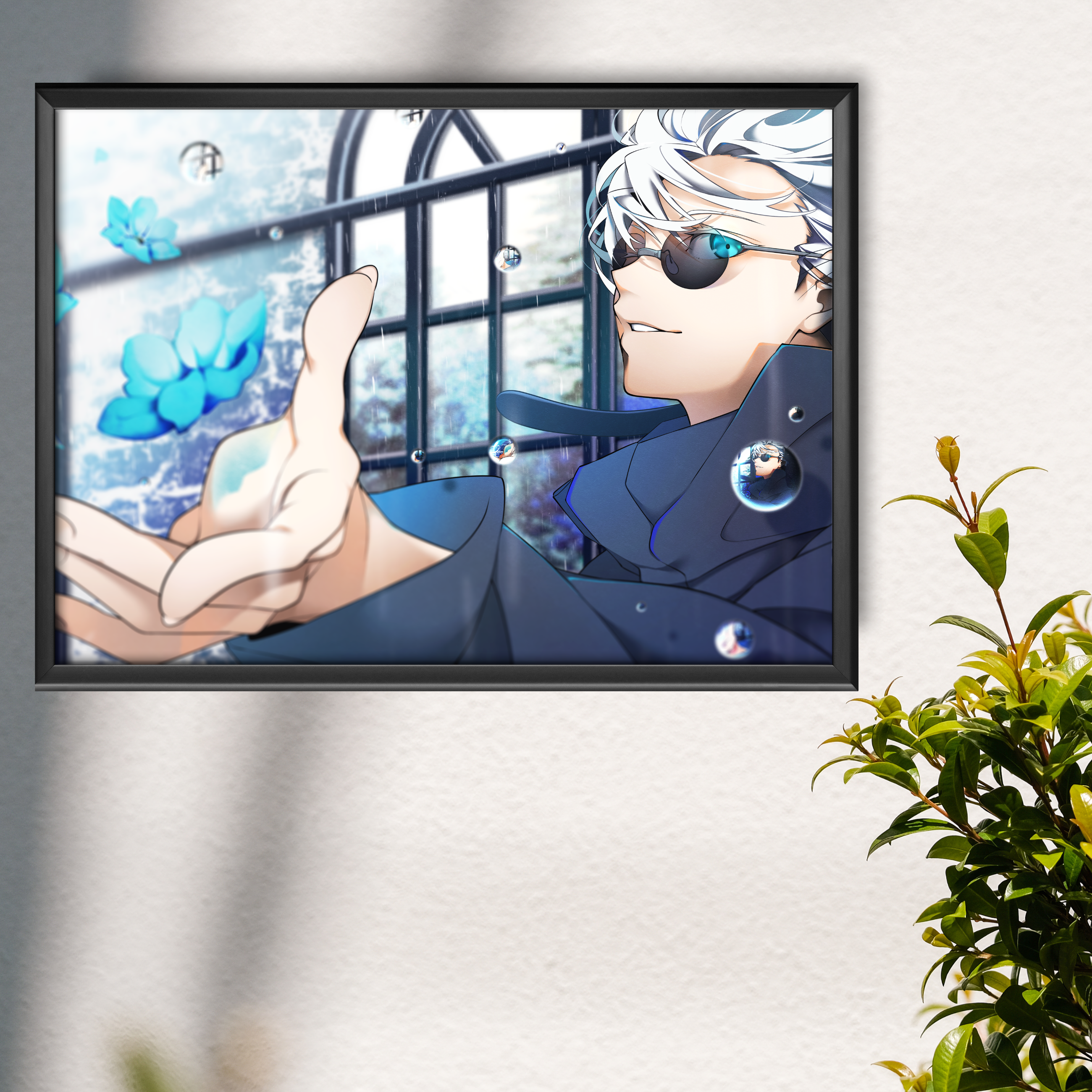 Satoru Gojo (Jujutsu Kaisen) - Framed Poster - Respite Paradise
