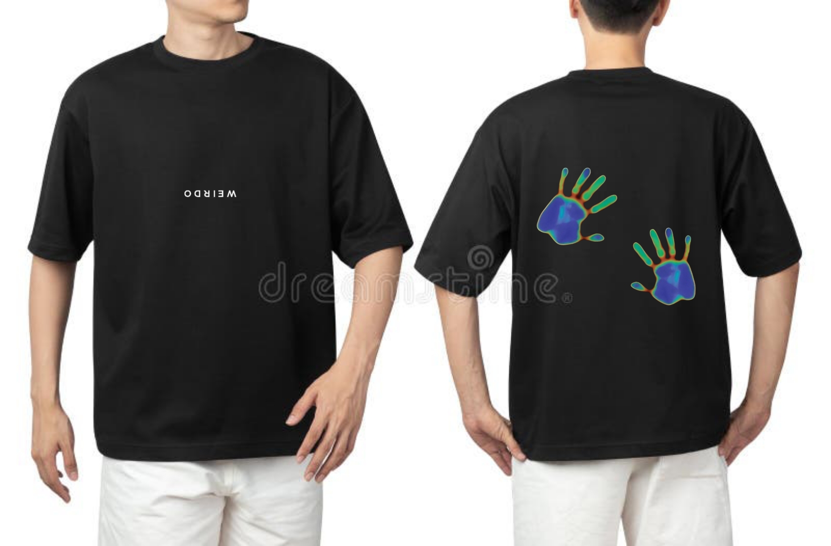 Thermel Hand Oversized t shirt - ZUWE