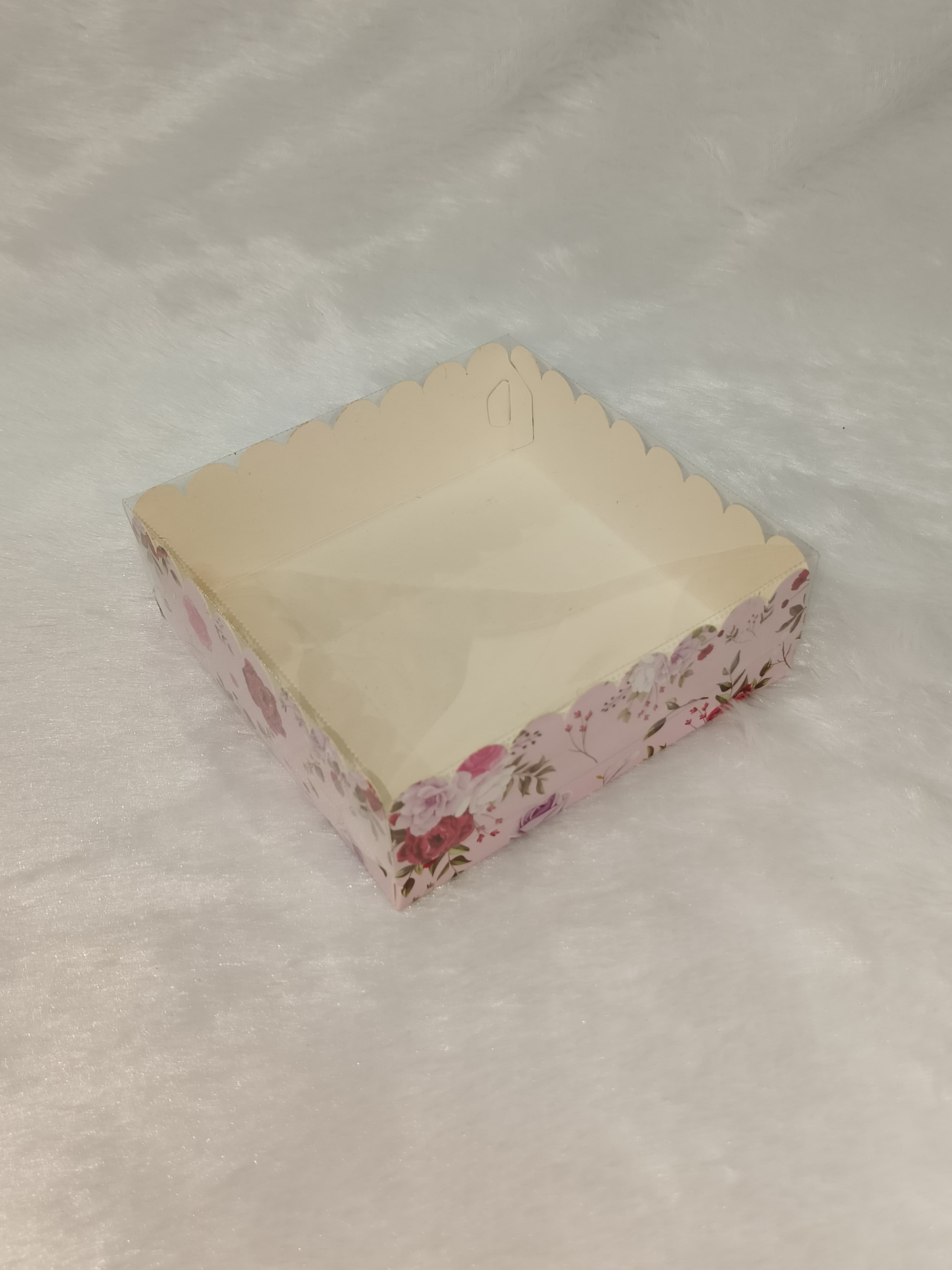 4 Brownie box Transparent lid 10pcs - Bake and Beyond
