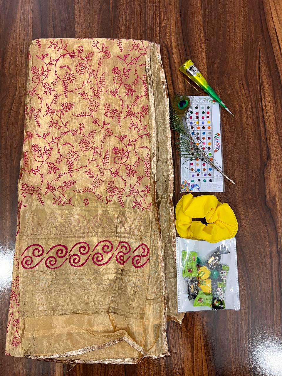 Rakhi Teej Hamper Of 6 Items (SKU072) - TITLEE DUPATTA'S