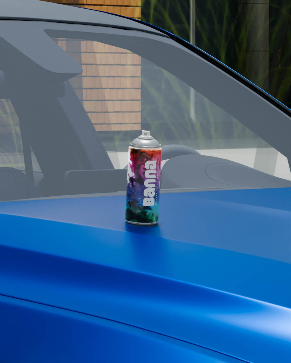 Deep Pearl Blue Hyundai Automotive Spray Paint - Banna Aerosol