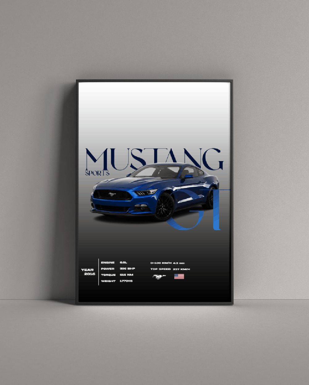 Mustang GT Poster: Exclusive, High-Quality Prints