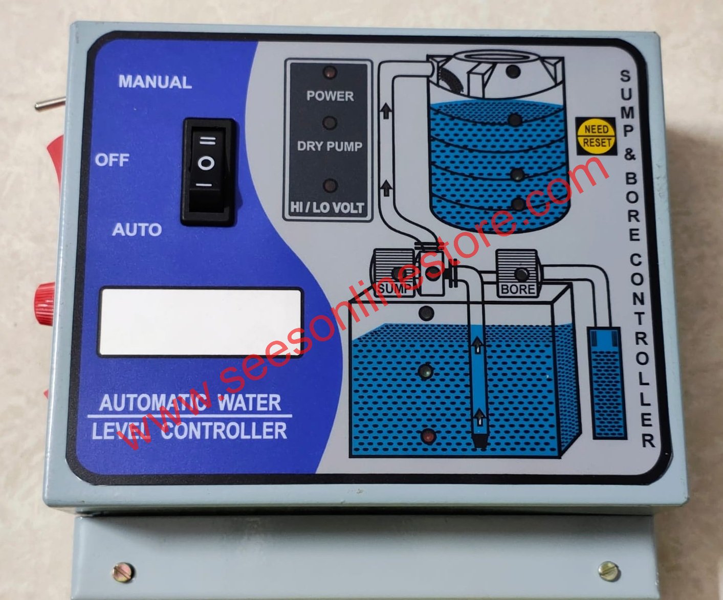 SEES Automatic Water Level Controller-Sump & Bore Model -Single phase ...