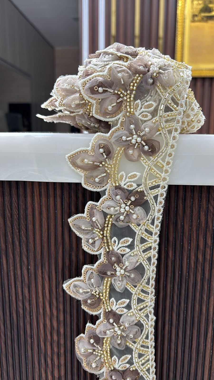 CUTWORK RIBBON WESTERN LACE FOR KURTI , SUITS - GLOBAL LACE HOUSE