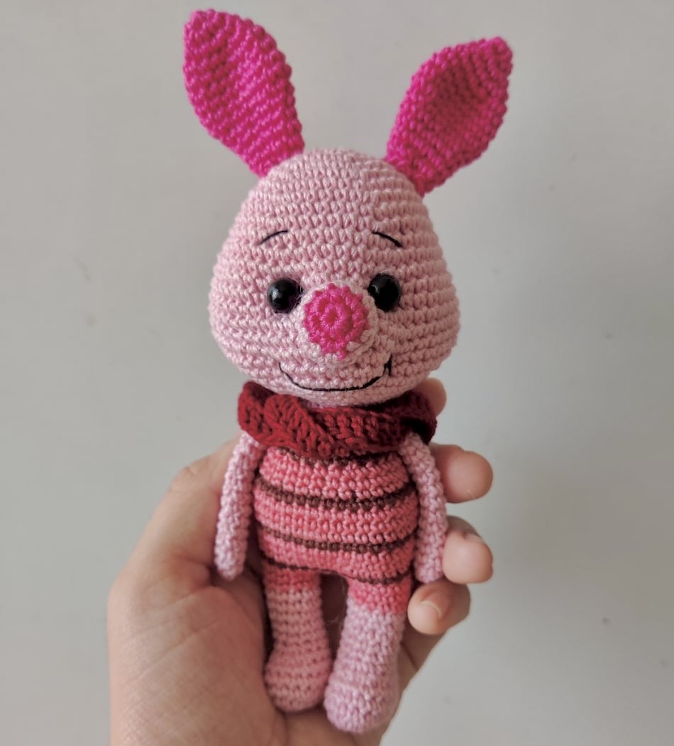Crochet Piglet Toy - CrochyKnots