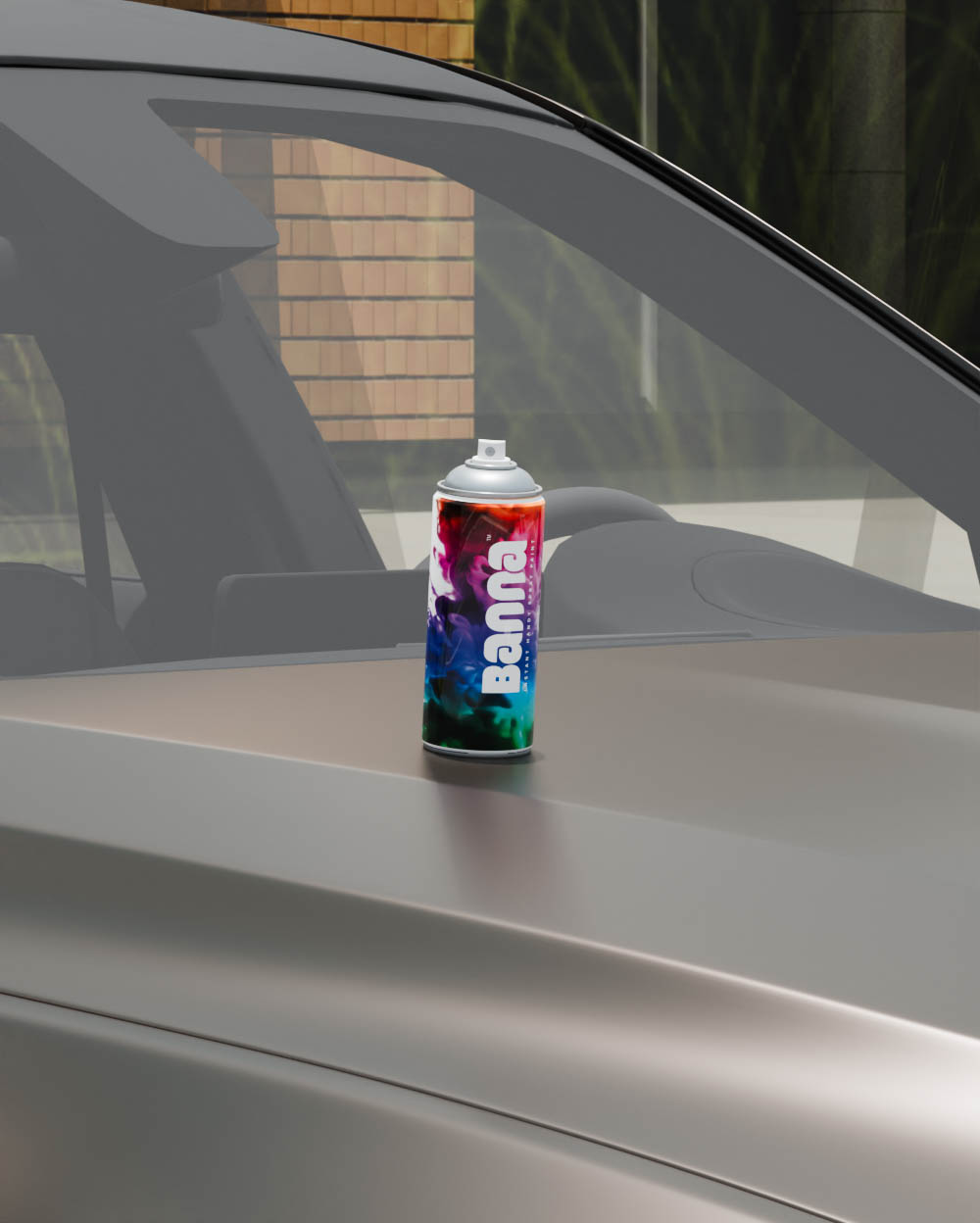 Oyster Silver - Ford Automotive Spray Paint - Banna Aerosol