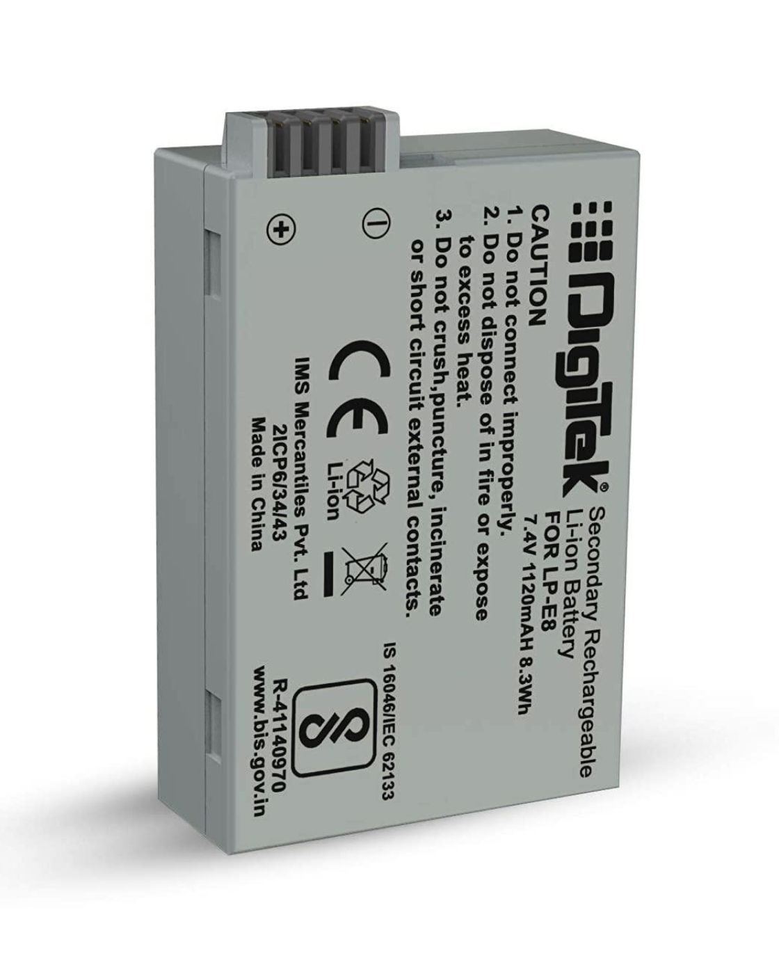 Digitek LP E8 Lithium-ion Rechargeable Battery | High Capacity