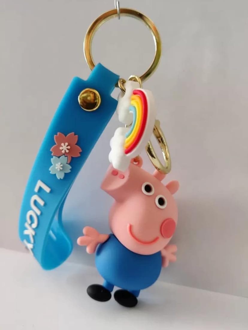 Pep-pa Pig Silicone Keychain - Manga Store