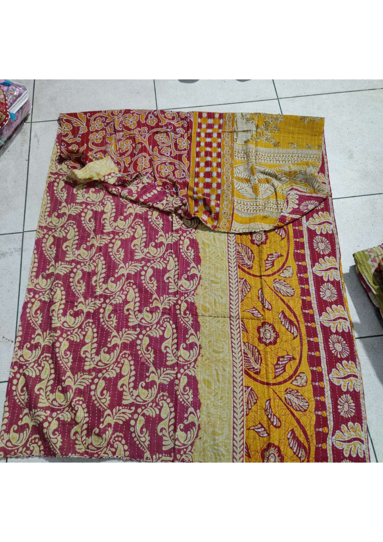 Vintage Kantha Throw - HeartFul Craft