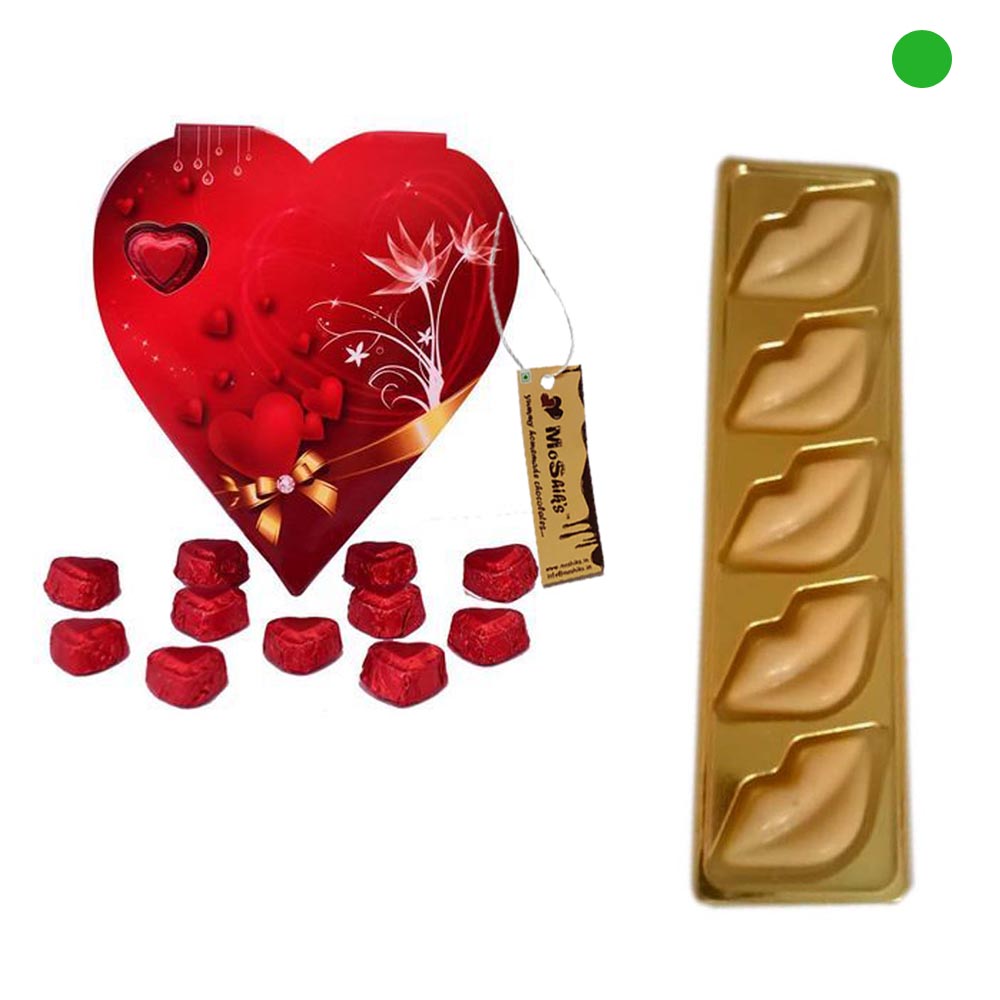 MoShik's 11 Heart Red Box and 5 Lips Combo - Moshiks