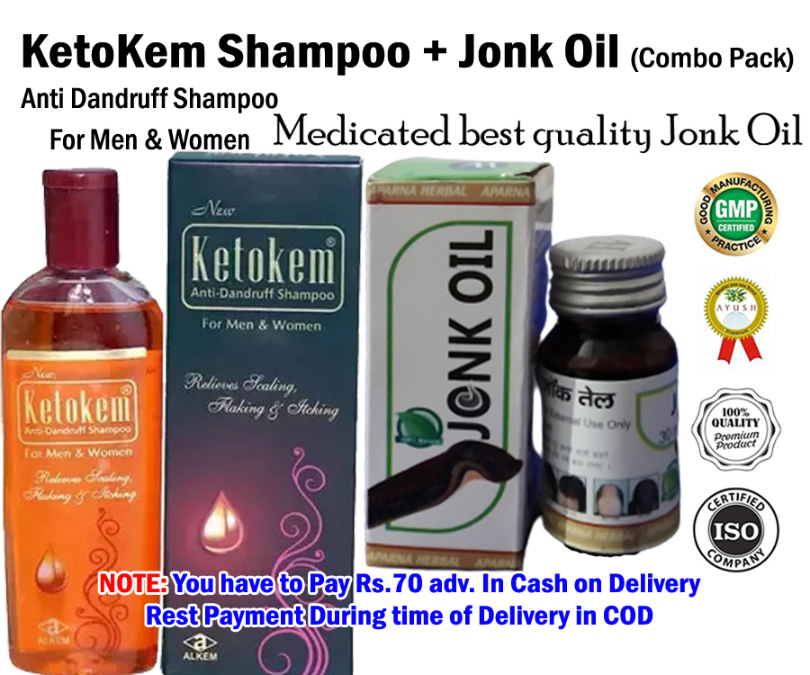 Ketokem-Anti Dandruff Shampoo for Men & Women + Jonk Oil by Aparna ...