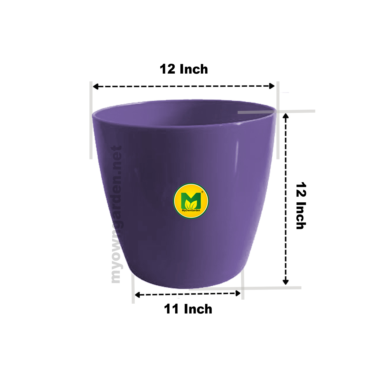 12 Inch Indoor Pot in Blue - Order Online from MyOwnGarden Chennai
