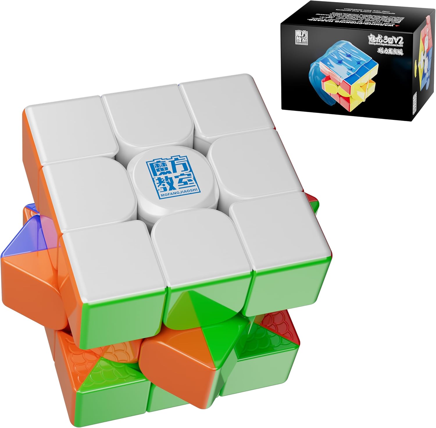 MoYu MeiLong V2 UV Coated 3x3 Speed Cube Puzzle