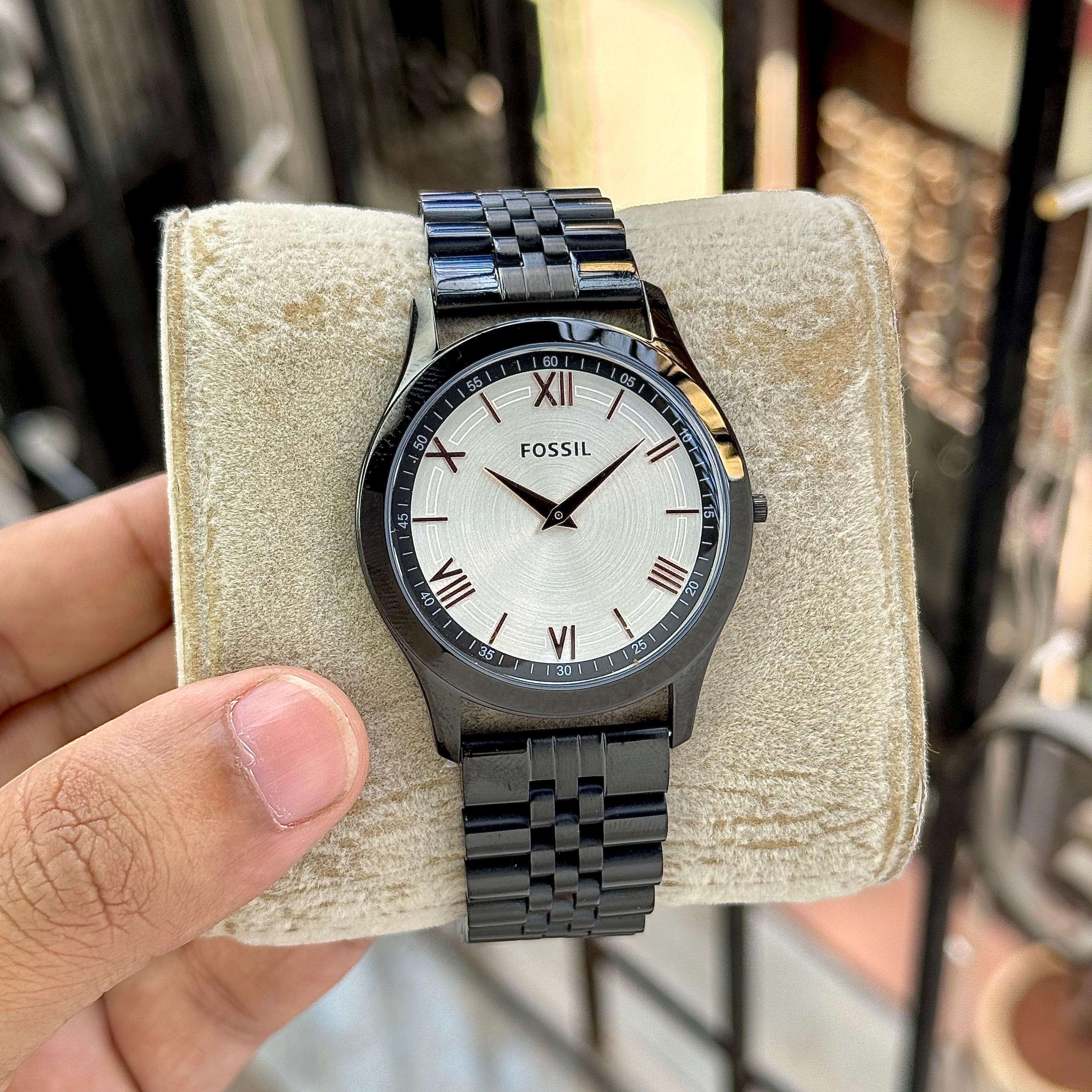 Fossil Roman Number Dial Analog Watch - Vaarahi Gadgets