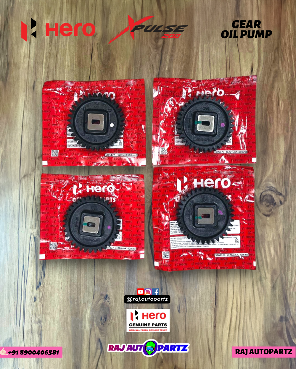 HERO XPULSE 200 Gear Oil Pump - HERO GENUINE PARTS