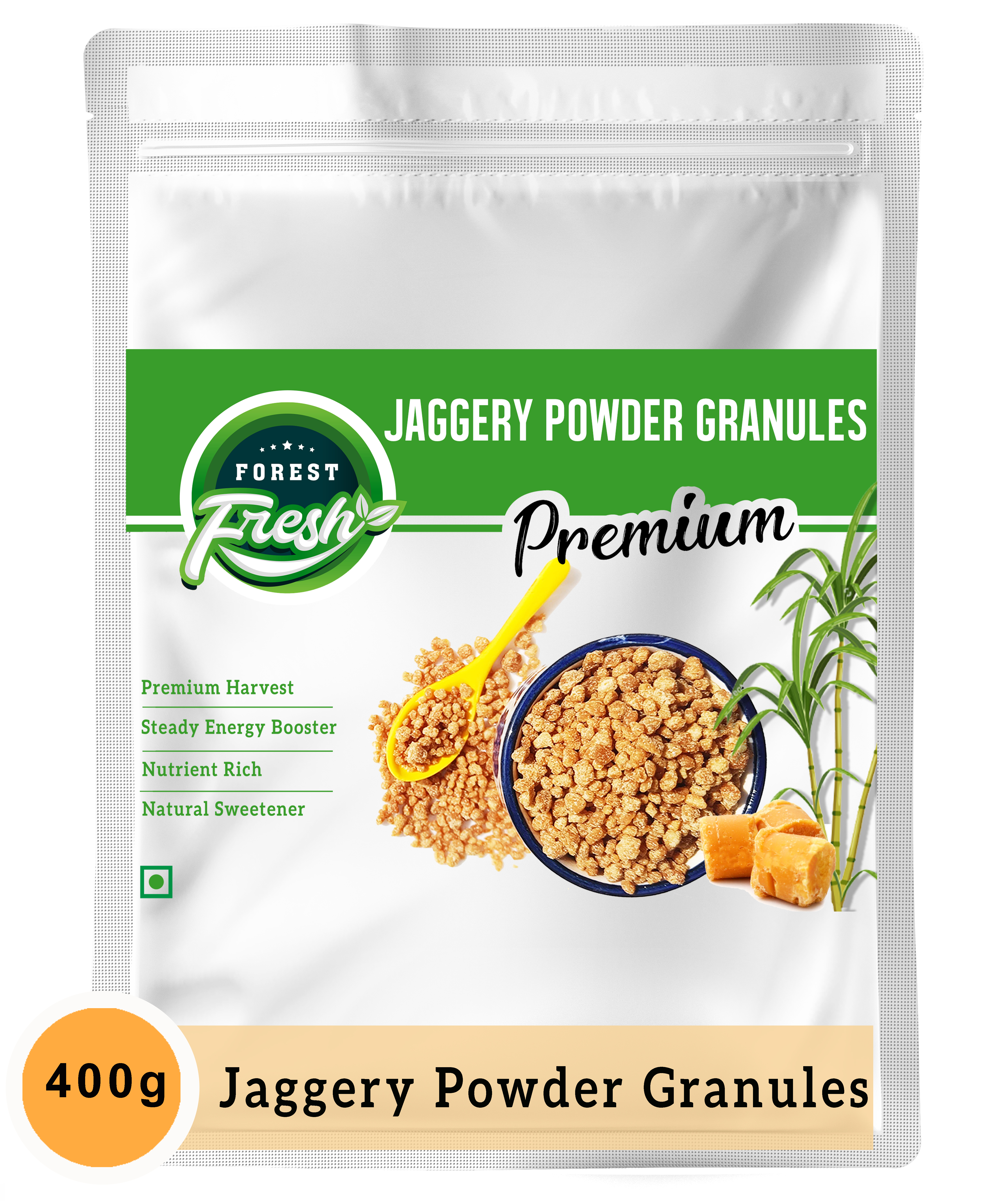 Forest Fresh Premium Jaggery Powder Granules - 400gm