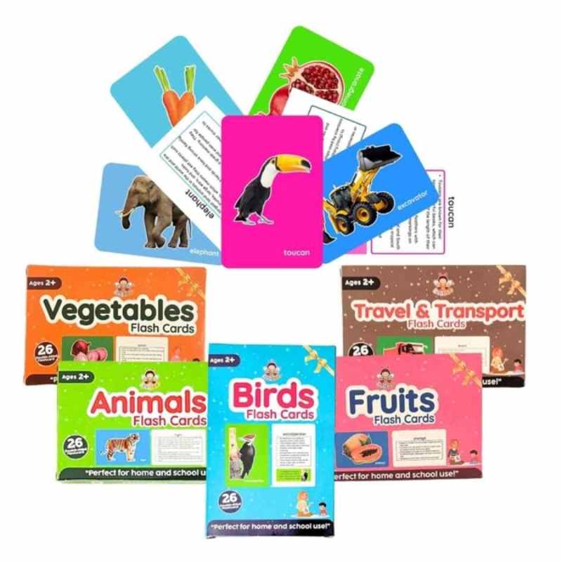 Flash Cards: Fruits, Vegetables, Body Parts | Learn & Play