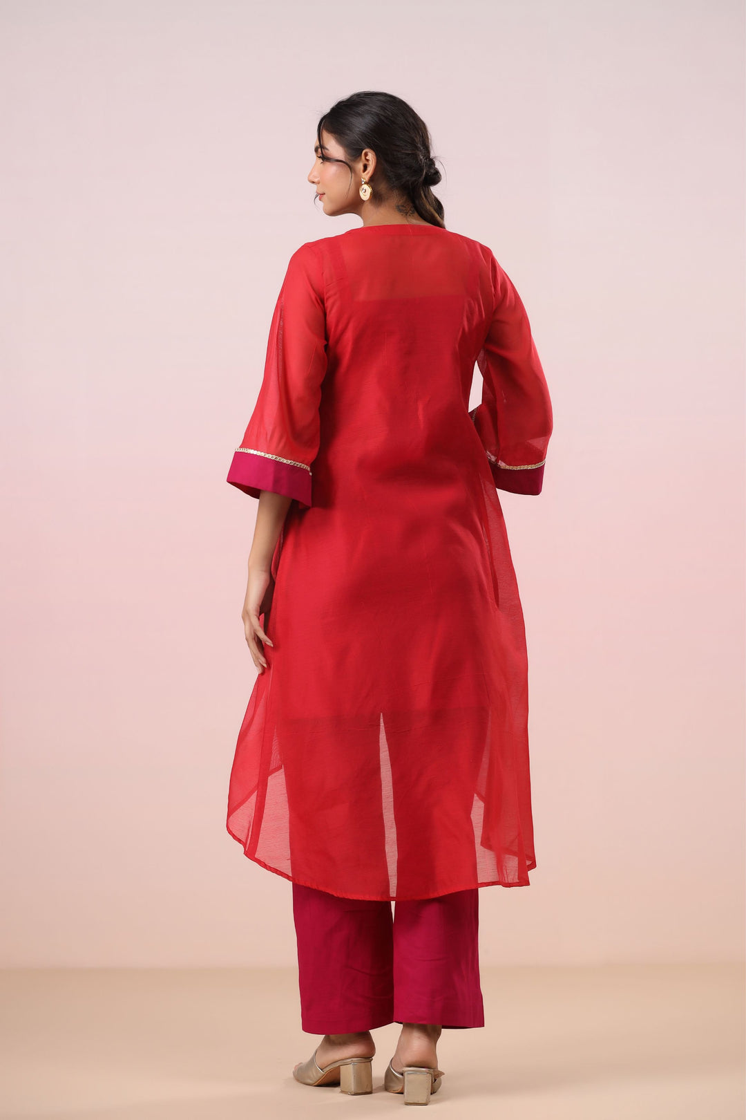 Laali Jacket Style Co-ord Set - Lycram