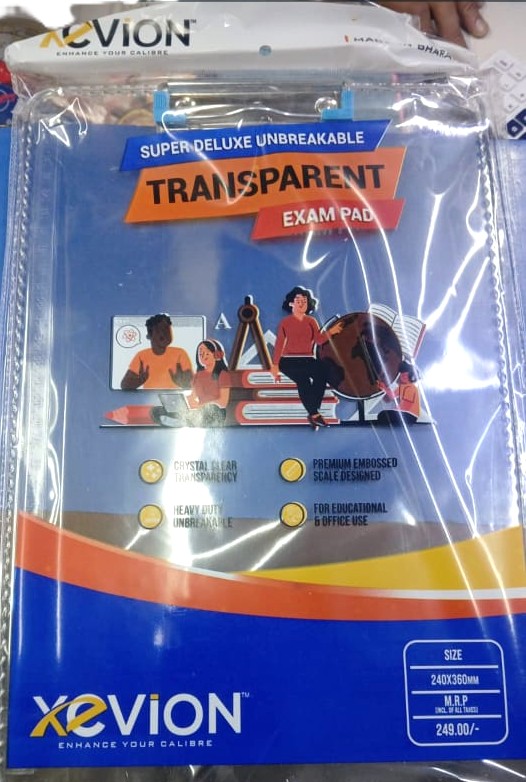 transparent exam pad - Note buddy