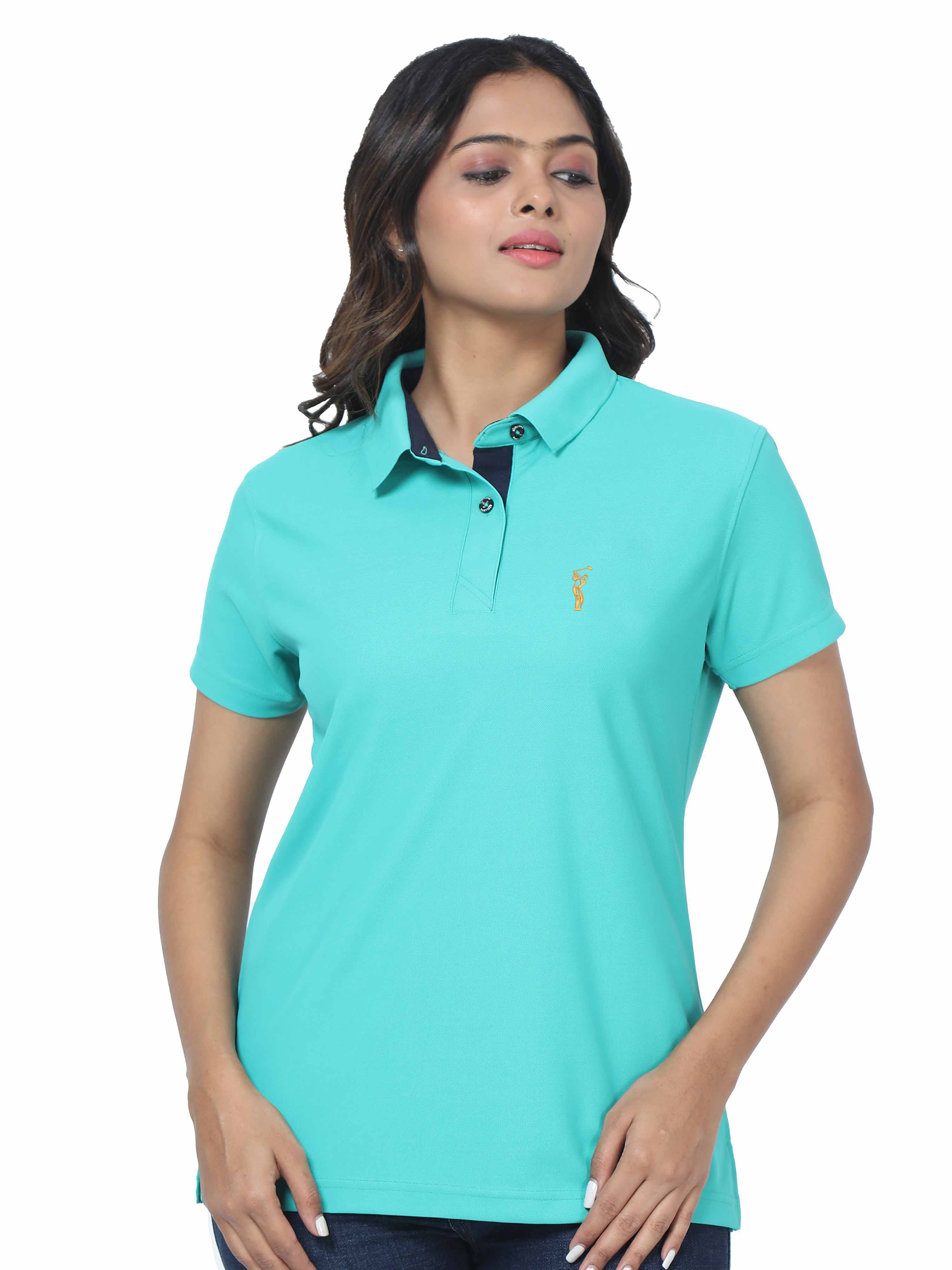 Simens Green Women's Premium Golf Polo T-Shirt