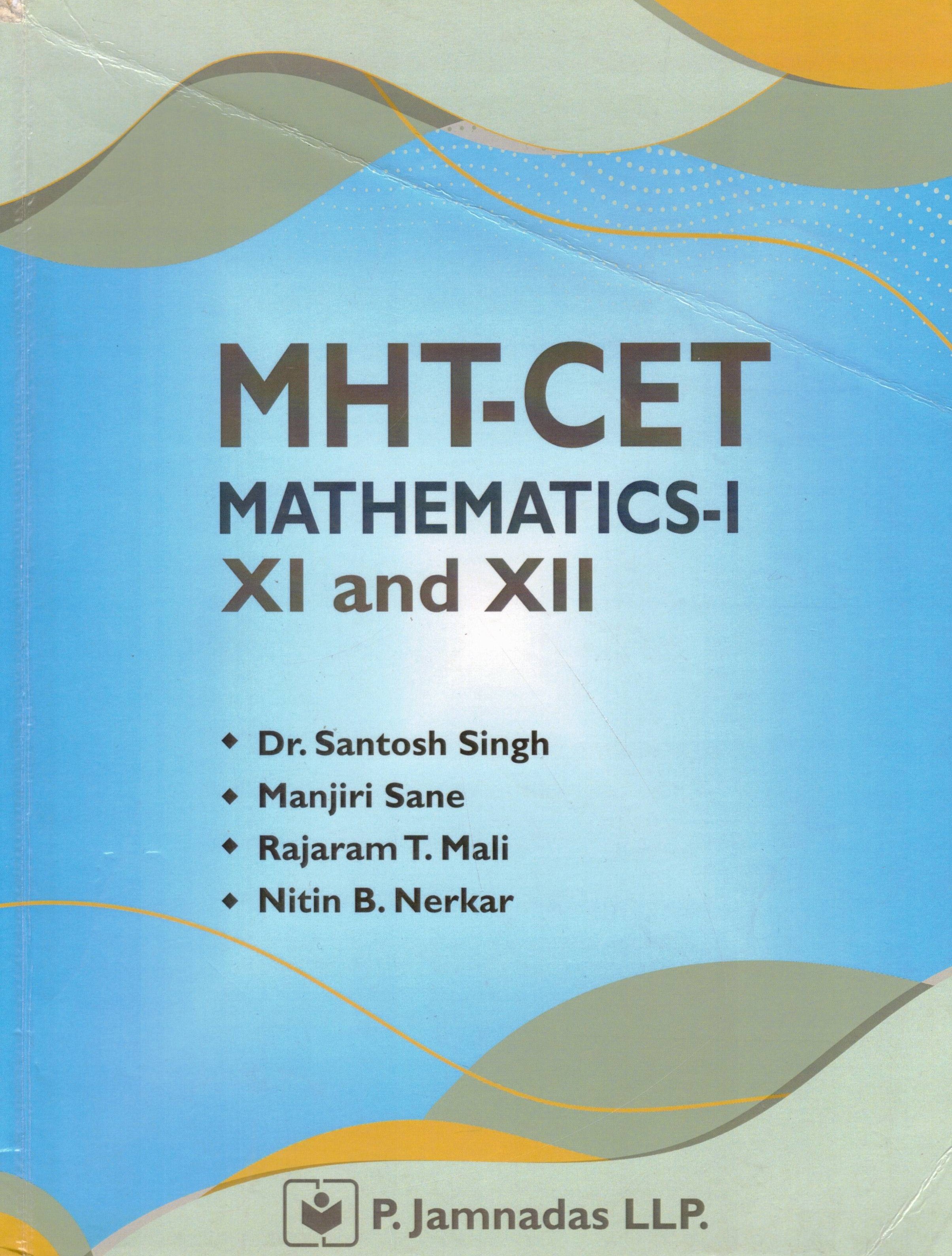 MHT CET Mathematics-1 (P Jamnadas) 2024