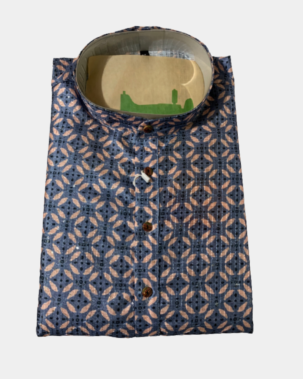 Sky-Blue Printed Patten - Arman Custom Wear