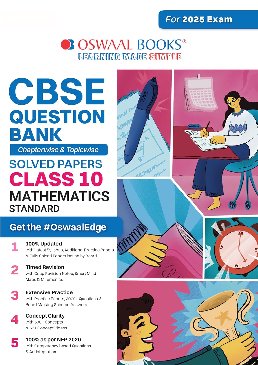 Oswaal ICSE Question Bank Class 10 Mathematics Book (For 2025 Board Exams)
