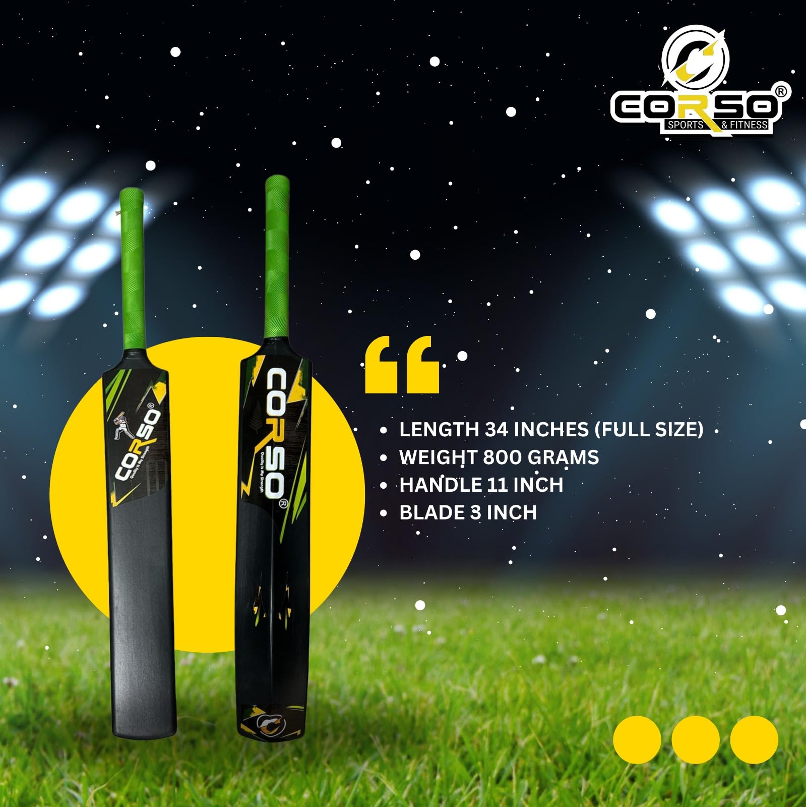Corso PVC cricket bat - Prozhop Authentic