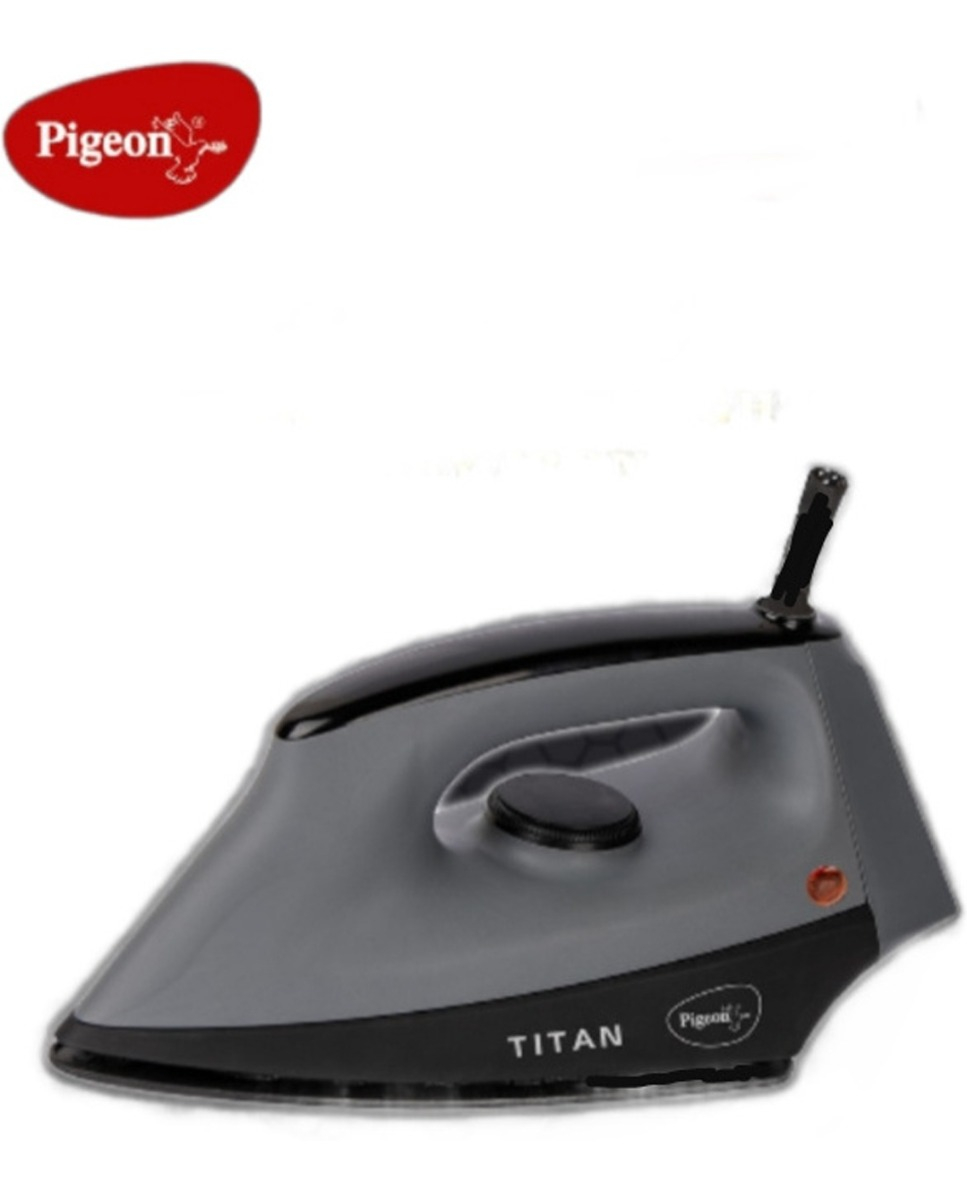 Pigeon Titan Heavy Weight 1.8 Kg 1100 W Dry Iron (Grey) - Ka-mart