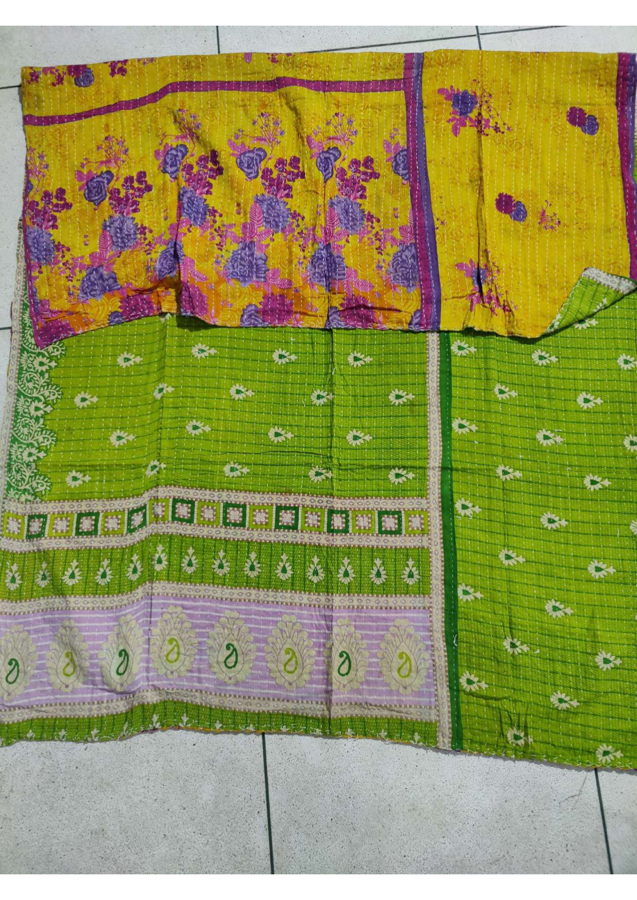 Vintage Kantha Throw - HeartFul Craft