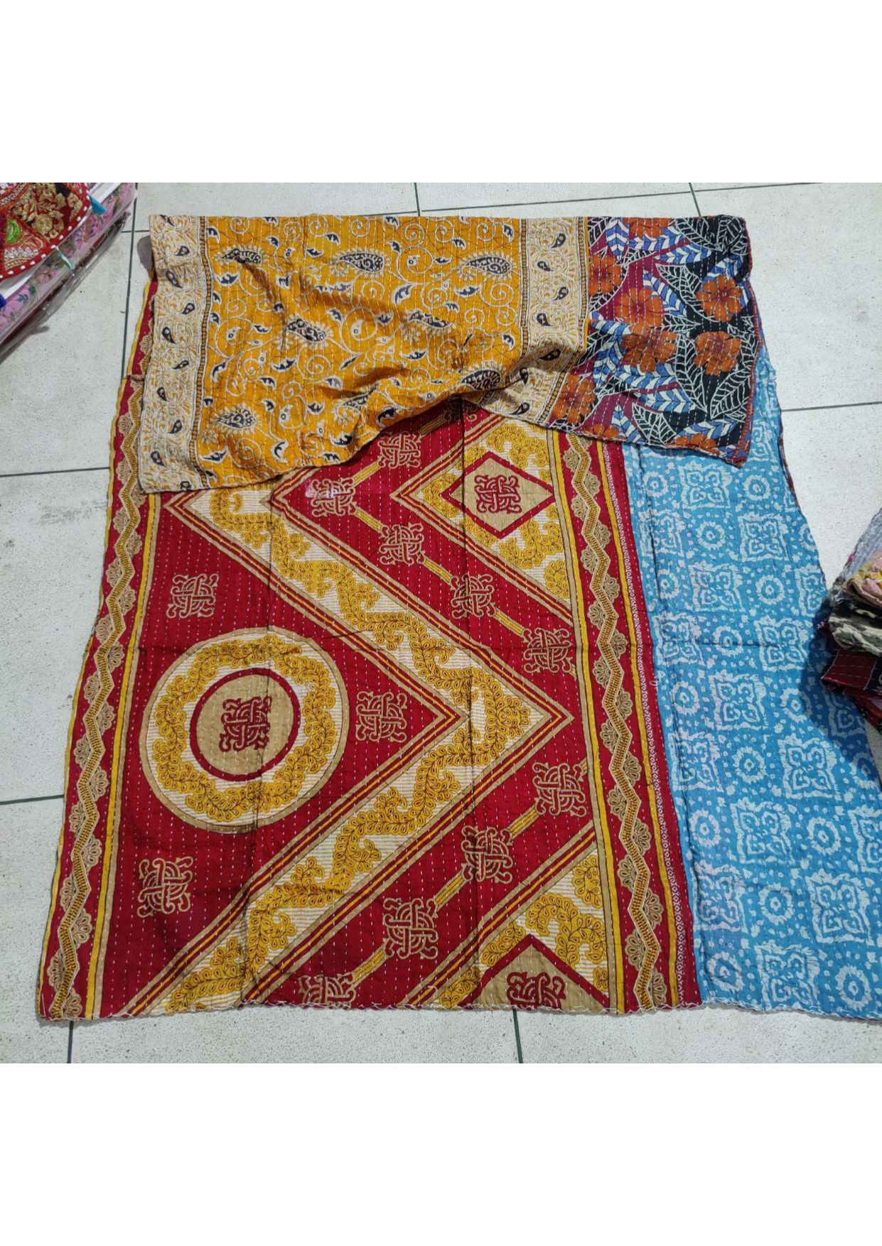 Vintage Kantha Throw - HeartFul Craft