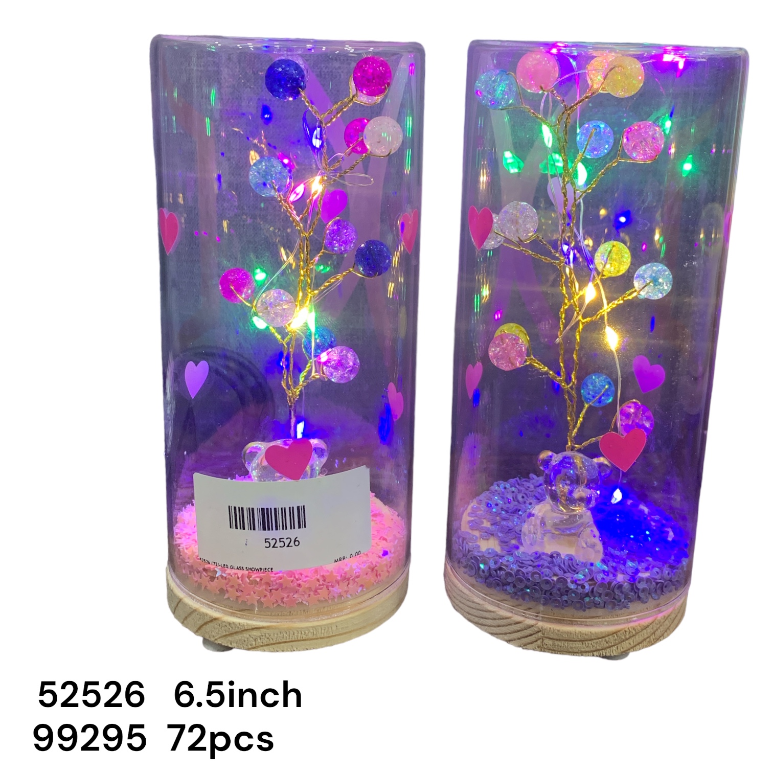 52526 (72)-LED GLASS SHOWPIECE - SOVA WORLD WIDE IMPEX