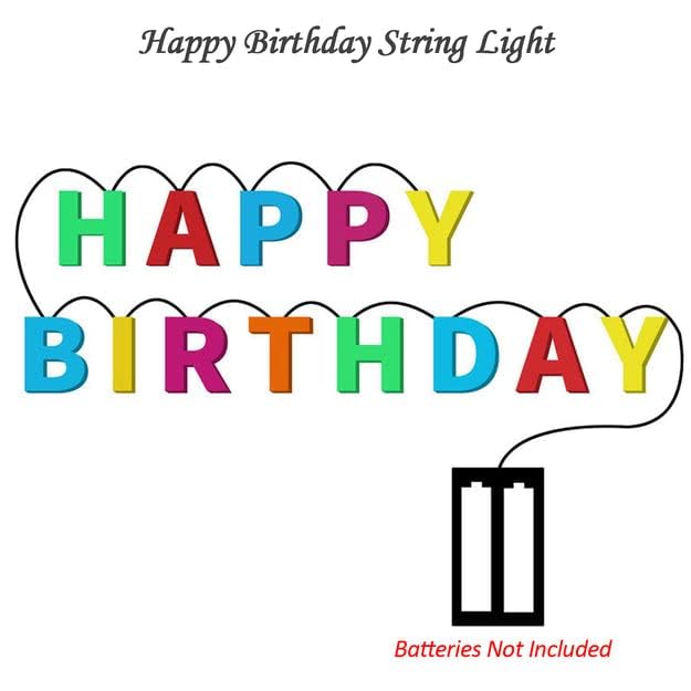 HAPPY BIRTHDAY LIGHT STRING - SL SHOPPING