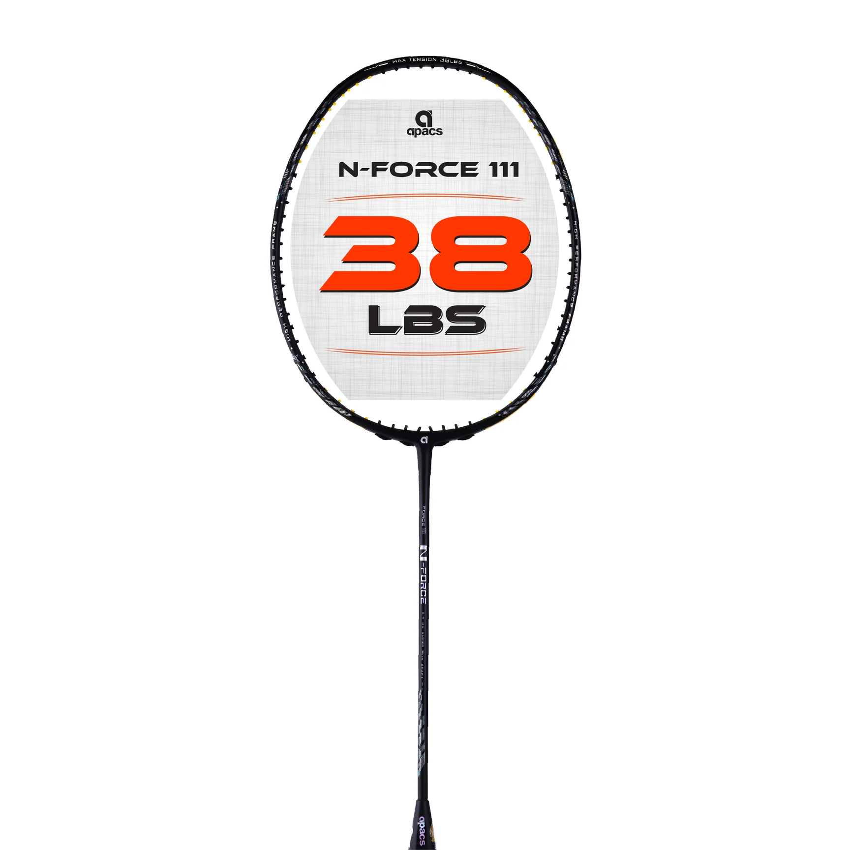Apacs N Force 111 Badminton Racquet - (Black/Silver) - Warrior Sports ...