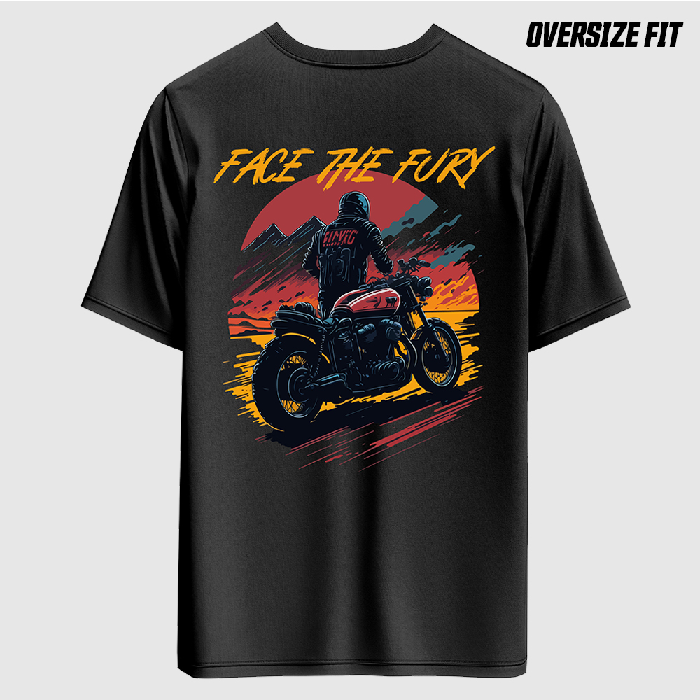 Face the Fury Oversize in Black - Unleash Your Style