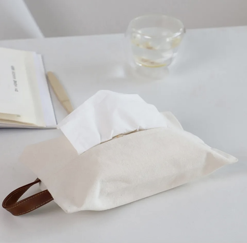 CANVAS HANGING TISSUE BOX COVERS - Jute Junction