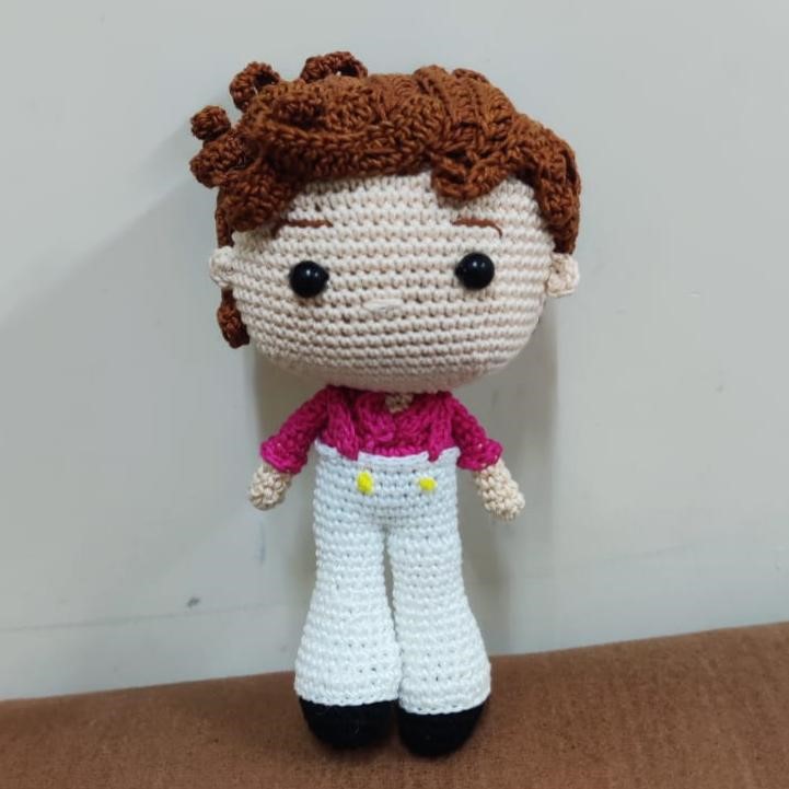 Crochet Singer Harry Styles Crochet Miniature - CrochyKnots