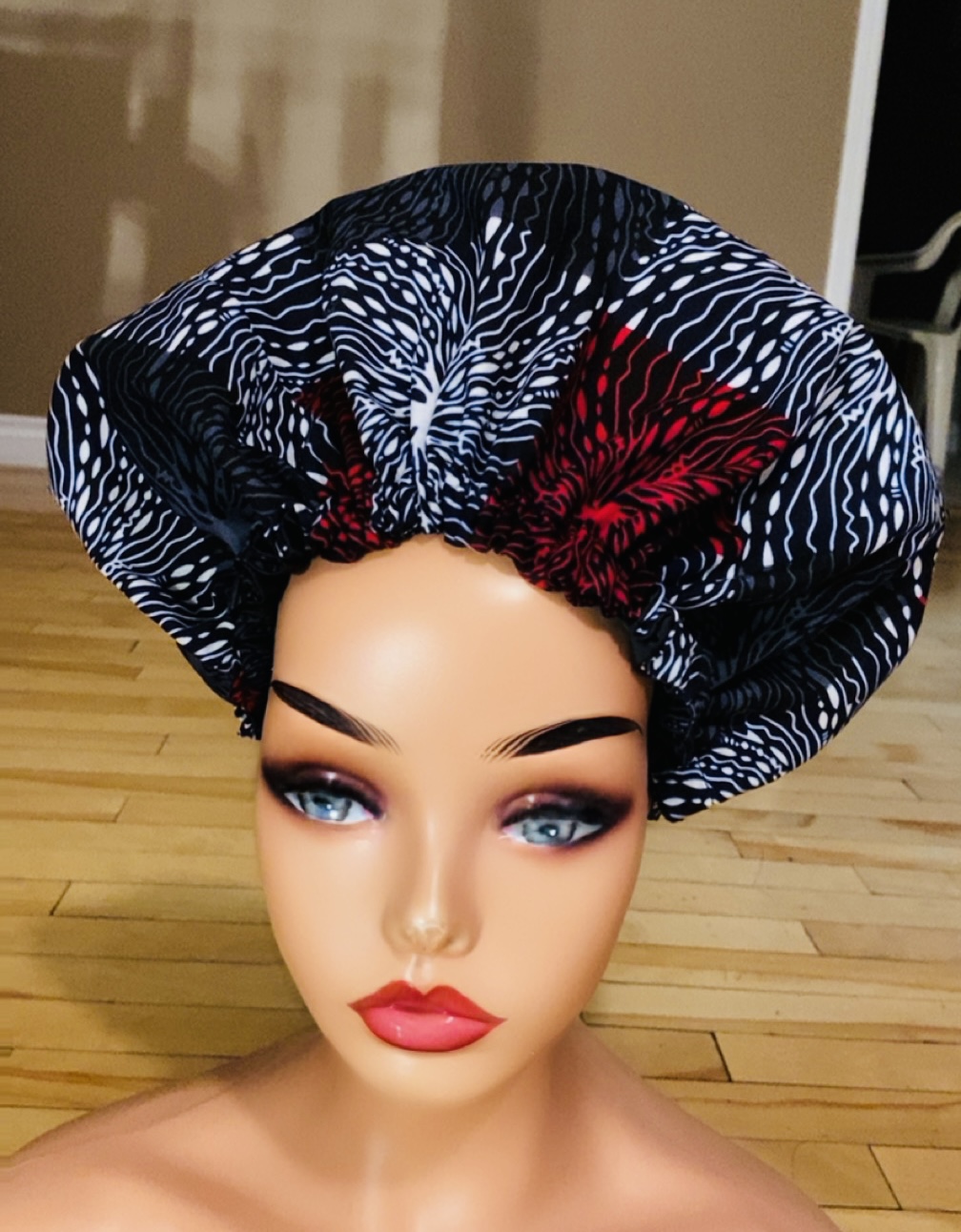 Satin Lined African Bonnet - Hopanda's Passion