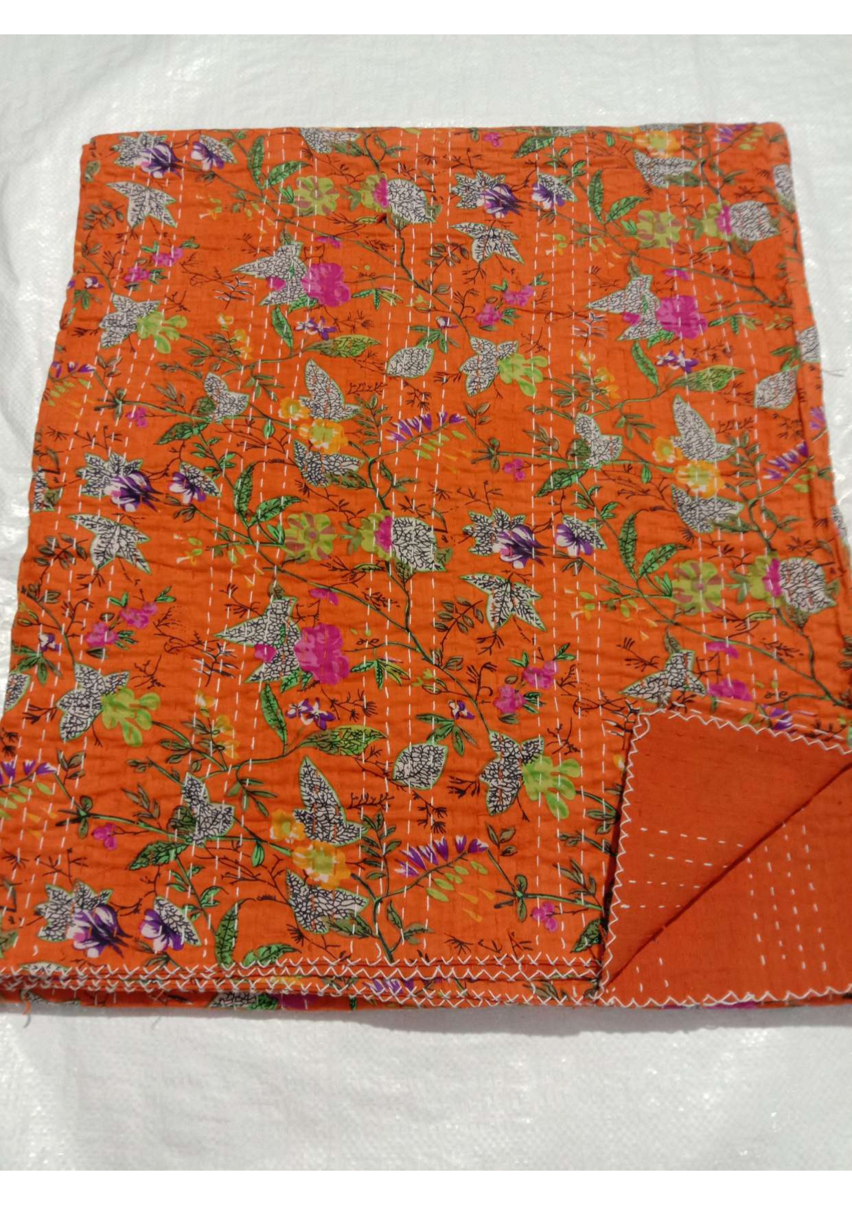 Kantha Bedcover Quilt 90*108 - HeartFul Craft