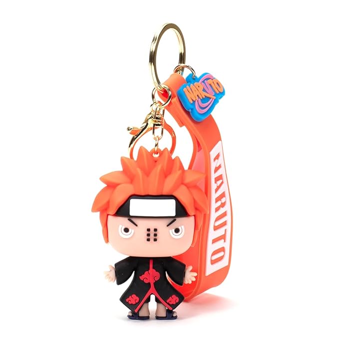 Naruto Pain Orange Silicon 3D Keychain - Manga Store