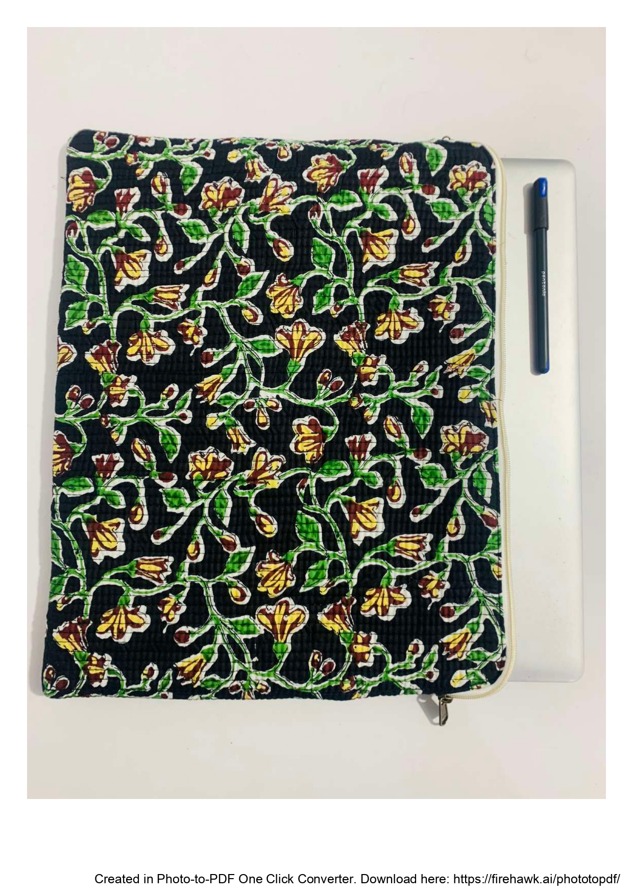 Quilted Laptop Bag 12*16 - HeartFul Craft