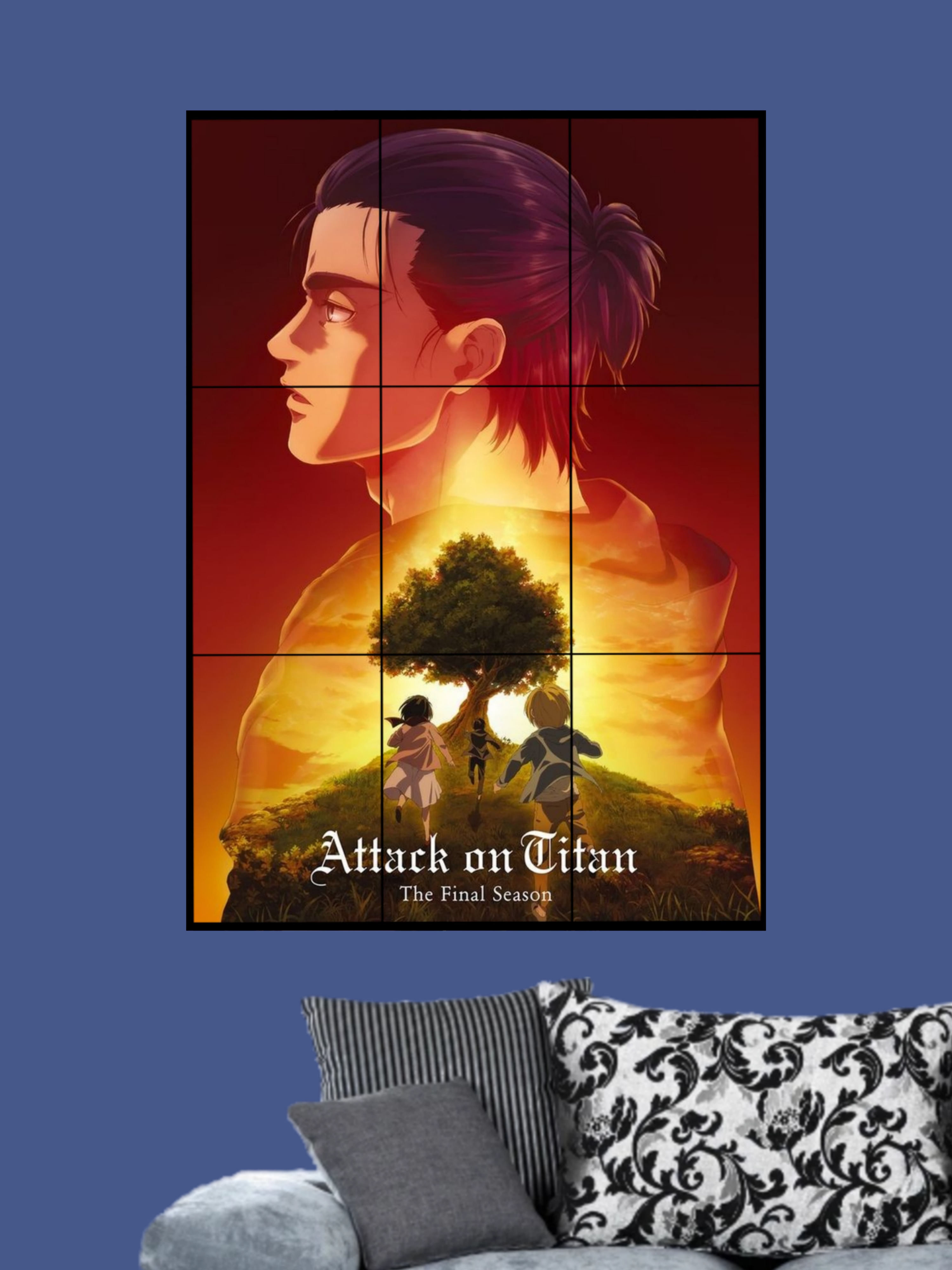 AOT Final Chapter Split Set Of 9 Posters | Attack On Titan (#Anime ...
