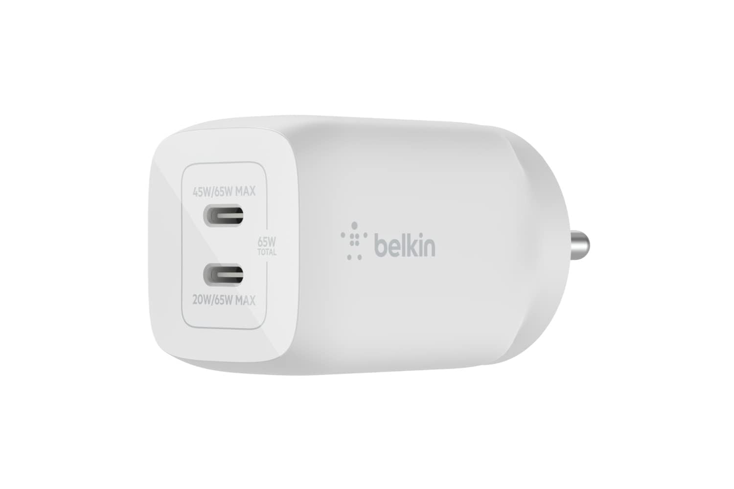 Belkin 65W Dual USB-C Wall Charger - Fast Charging Power